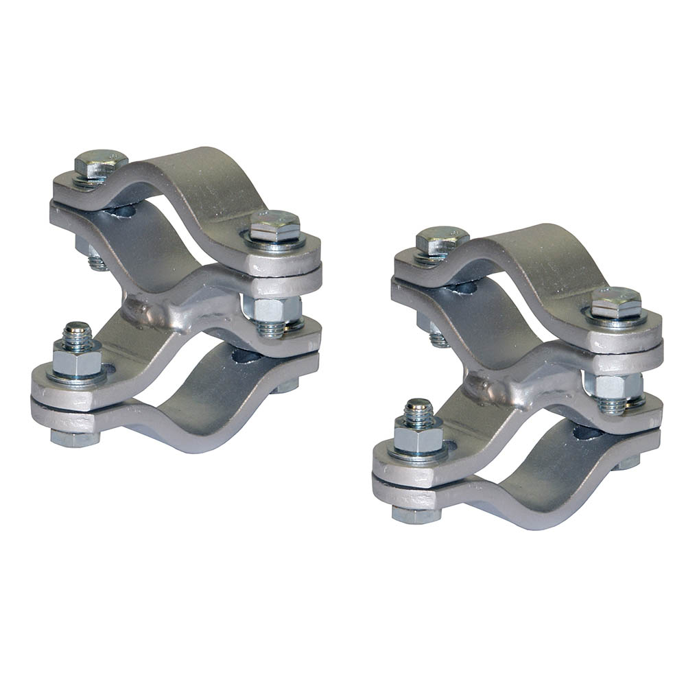 Anchoring double inverted clamp for round profile attachment | INGESCO