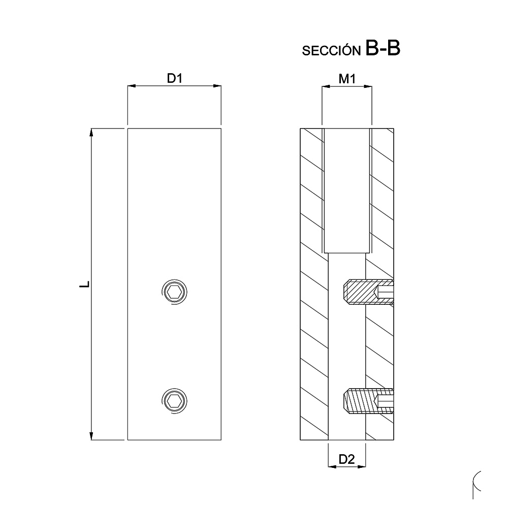 Conector punta captadora-bajante conductor redondo | INGESCO