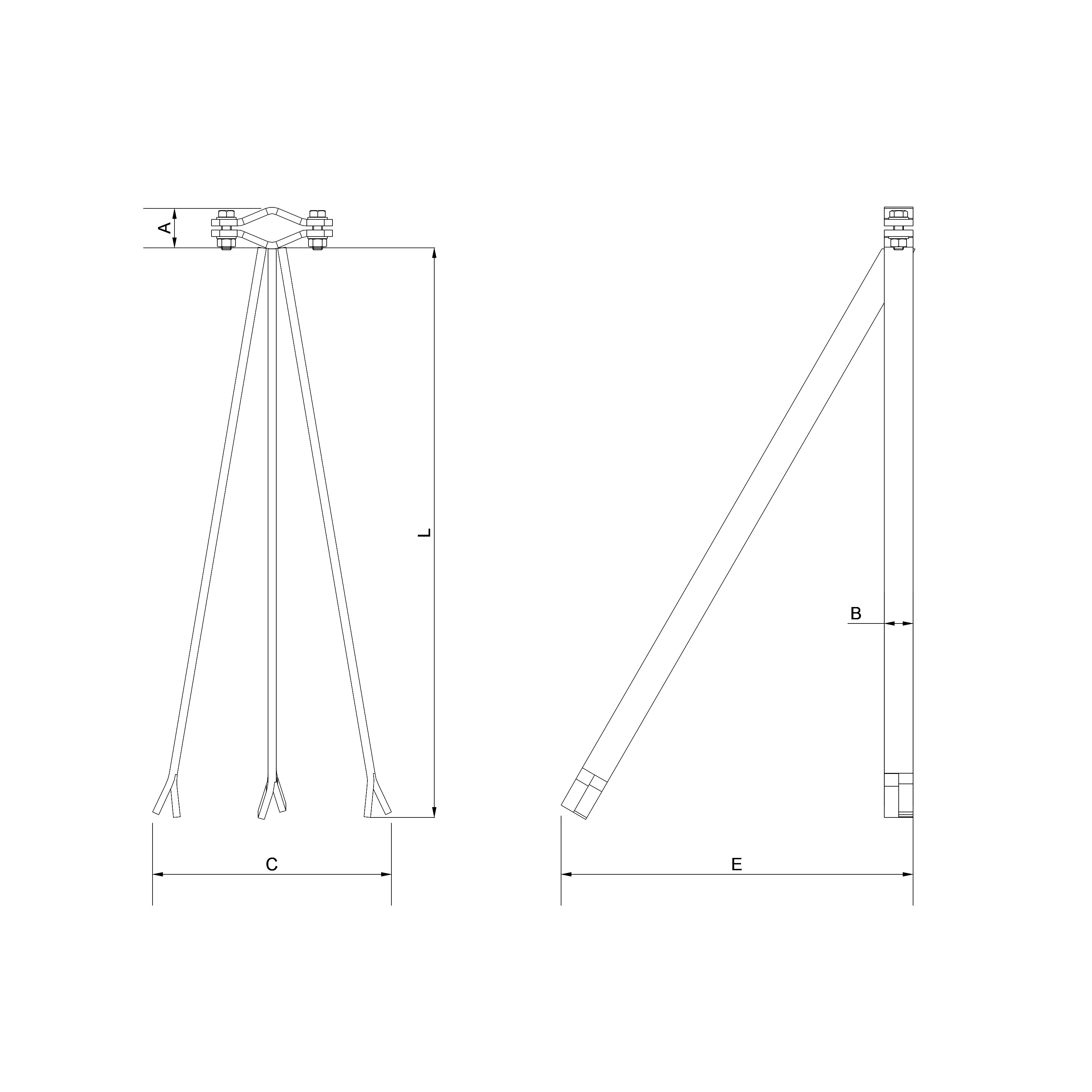 Work mast anchor set for mast 60 | INGESCO