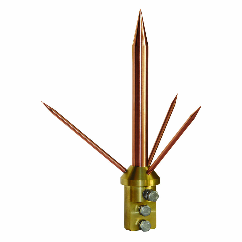Multiple lightning rod adaptable to mast | INGESCO
