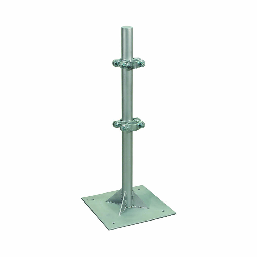 Base plate support horizontal surfaces by double anchor clamps | INGESCO