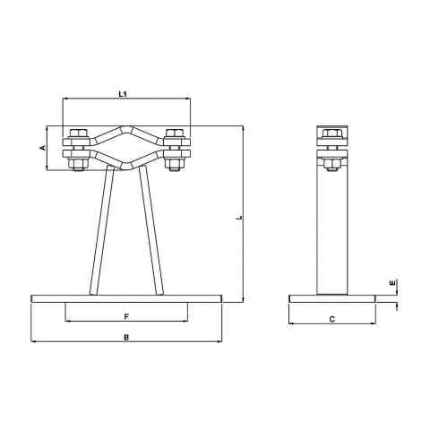 Plate mast anchor set 30 | INGESCO