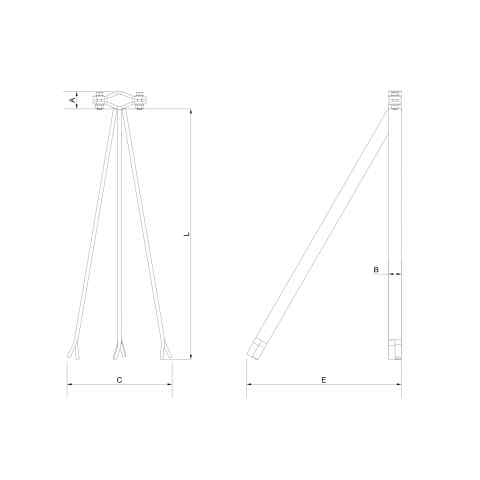 Work mast anchor set for mast 60 | INGESCO
